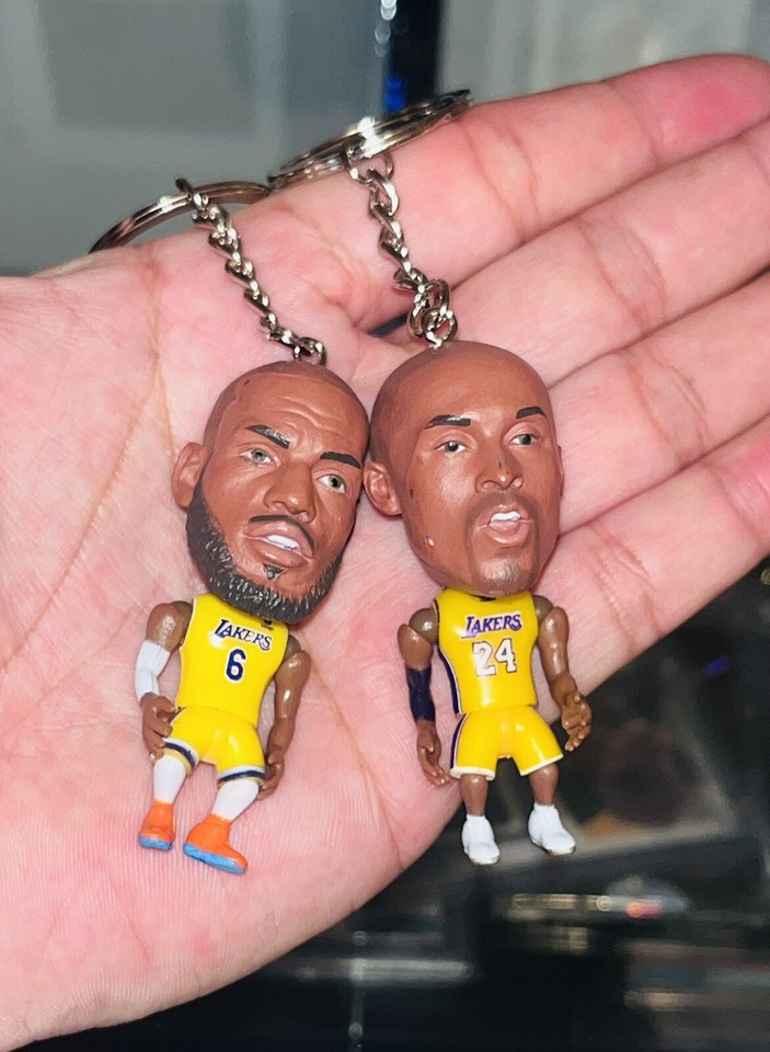 2x New Mini Figure 3D KOBE BRYANT LeBron James LAKERS LEGEND Torso ...