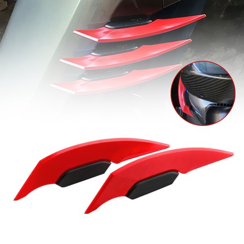 2Pcs Universal Motorcycle Winglet Side Spoiler Air Deflector Wing Decor ...