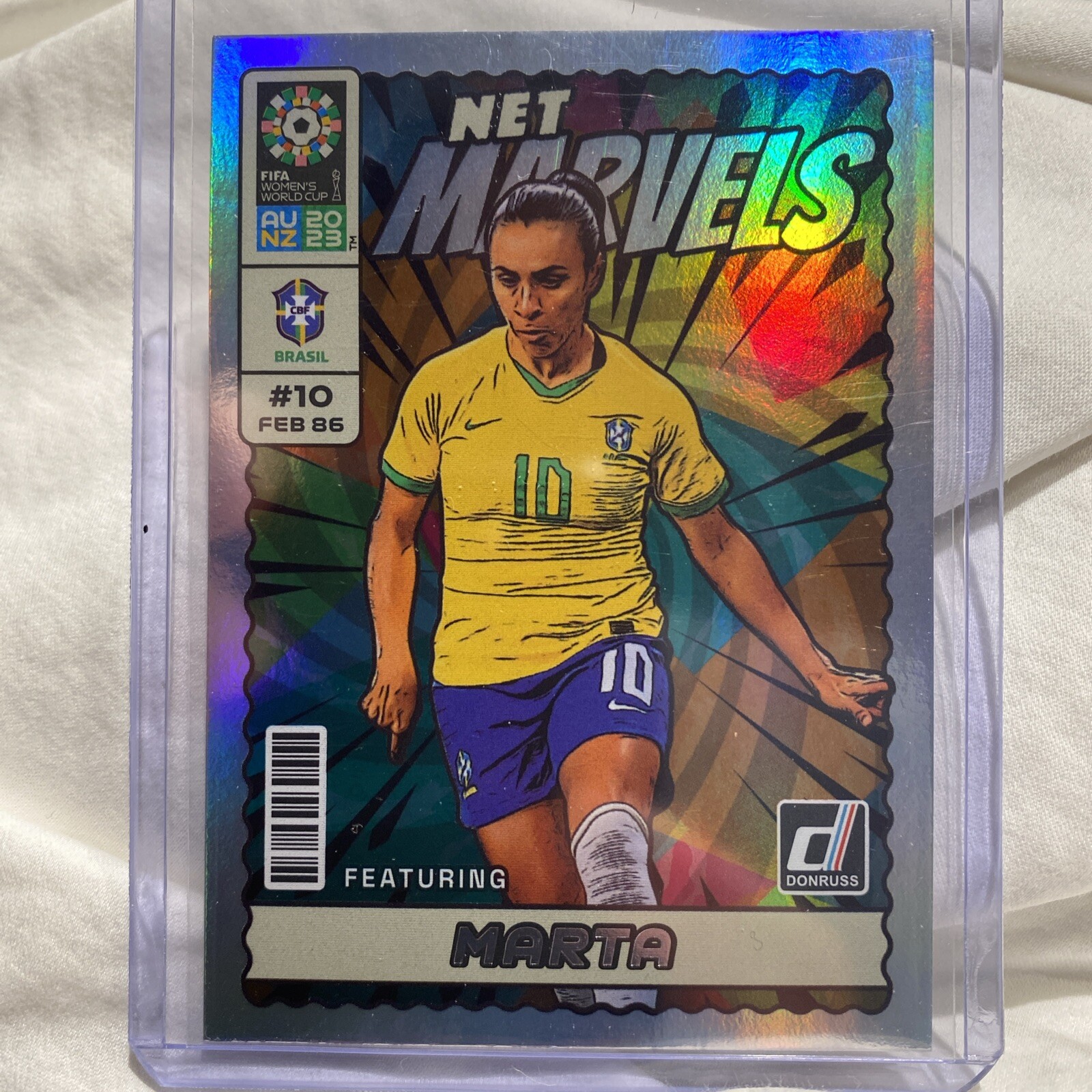 2023 Panini FIFA World Cup Womens Net Marvels Holo Marta Brasil #2 | eBay