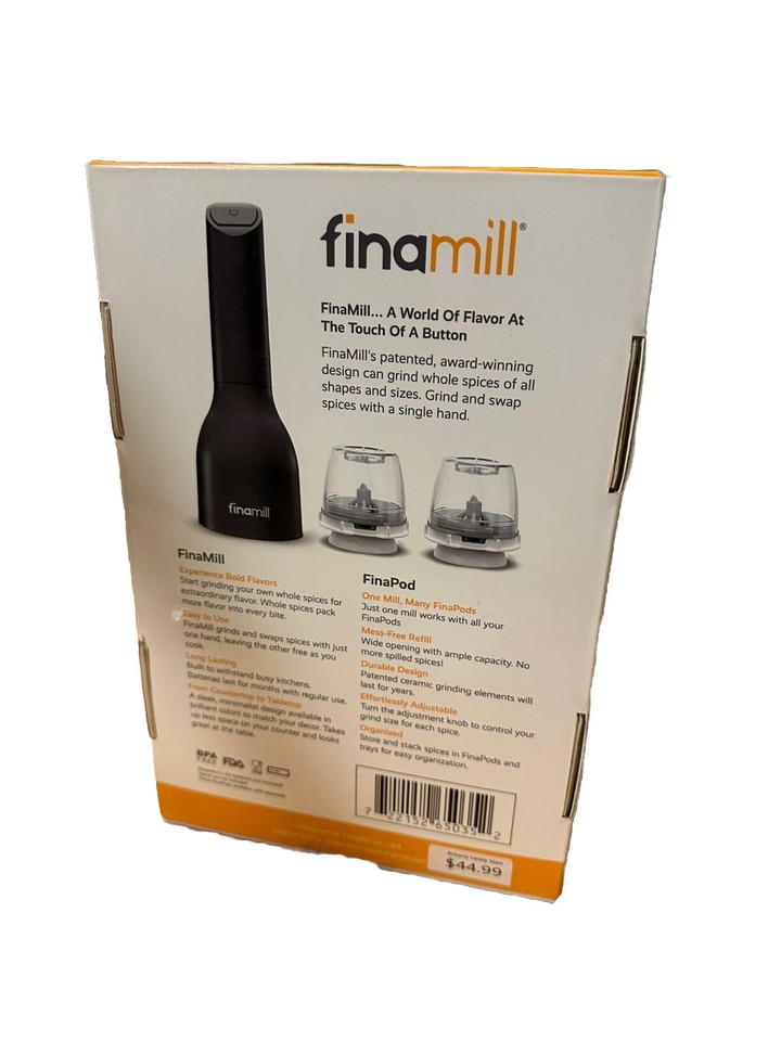 Finamill Electric Spice Grinder Grinding Reinvented FinaPod, 2 Pods- | eBay