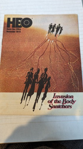 HBO Home Box Guide November 1979 Invasion Body Snatchers Tommy Baseball ...