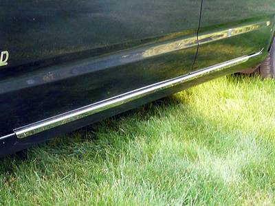 FITS TOYOTA PRIUS 2004-2009 STAINLESS STEEL CHROME ROCKER PANEL MOLDING ...