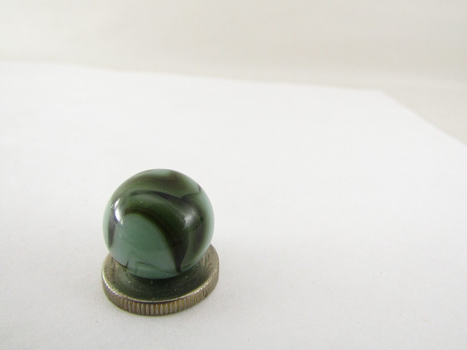 WILD Vintage GREEN CAMO Christensen or ALLEY Tri-Color Swirl Marbles ...