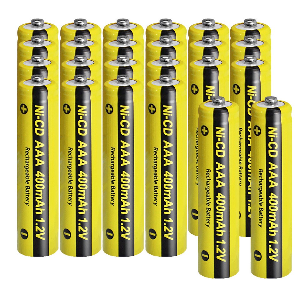 Lot Ni-Cd AAA Battery Rechargeable 1.2V 400mAh 3A Batteries for Solar ...