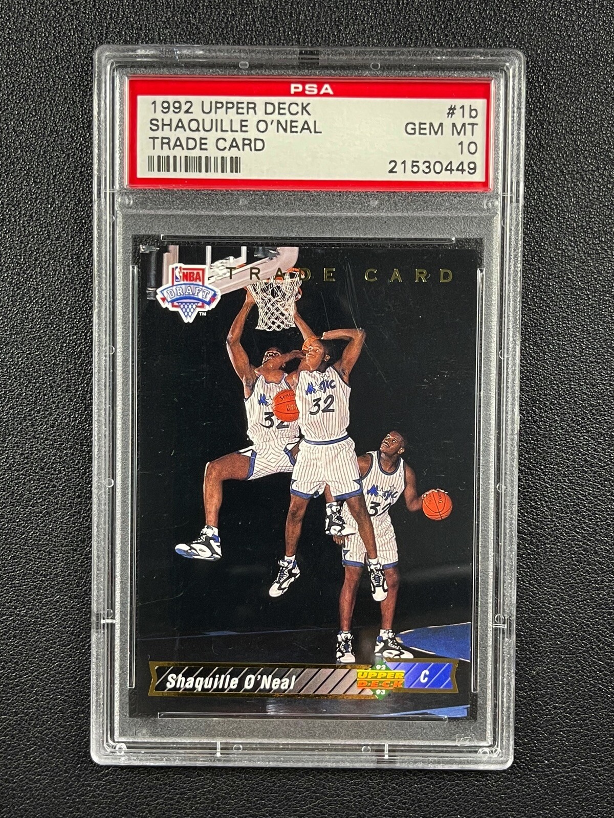 Shaquille O'Neal 1992 Upper Deck #1b Trade Card Price Guide - Sports ...