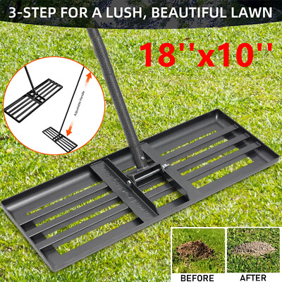 Lawn Leveller Rake Levelling Lute Gardening Level Lawn Tool 1.8M Adjust ...