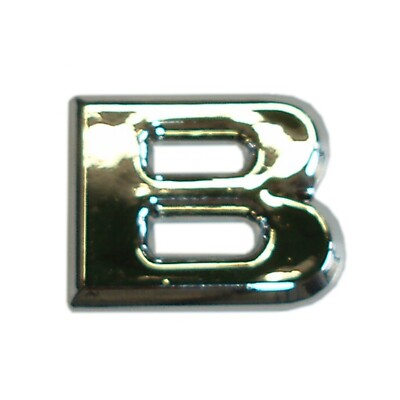 3D-relief-chrome-letter B | eBay UK