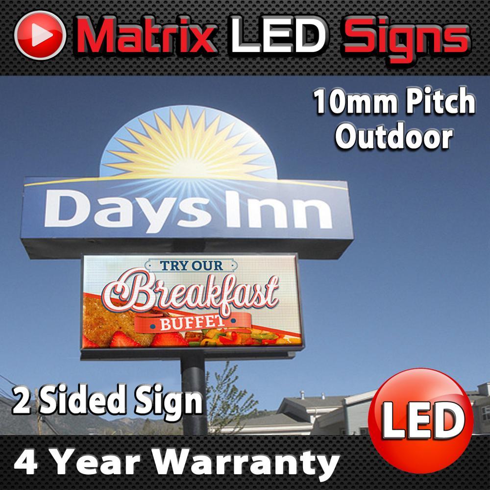 LED Sign Outdoor Full Color Double Sided LED Programmable Message ...