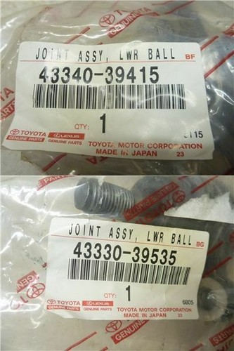 Genuine TOYOTA LEXUS Front Lower Ball Joint Set 43330-39535 43340-39415 ...