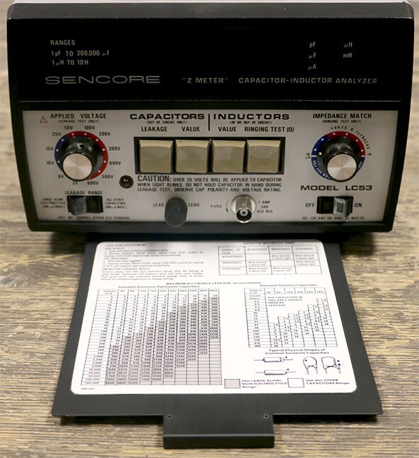 Sencore LC53 Z Meter Capacitor Capacitance Inductor Inductance Analyzer ...