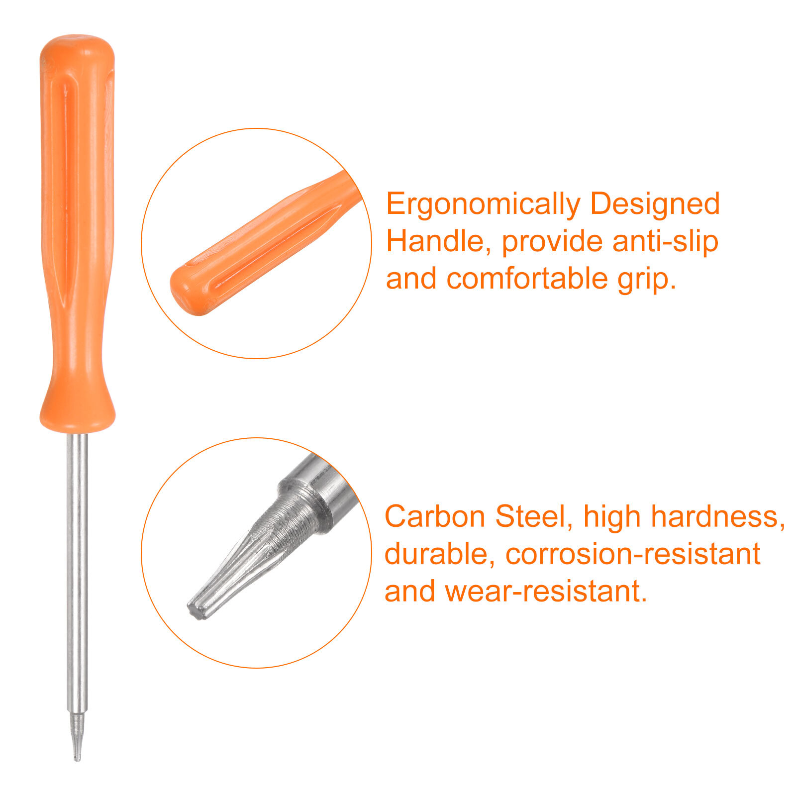 Torx Screwdriver T3 4" Length Star 6 Point Head Precision Screw Driver ...