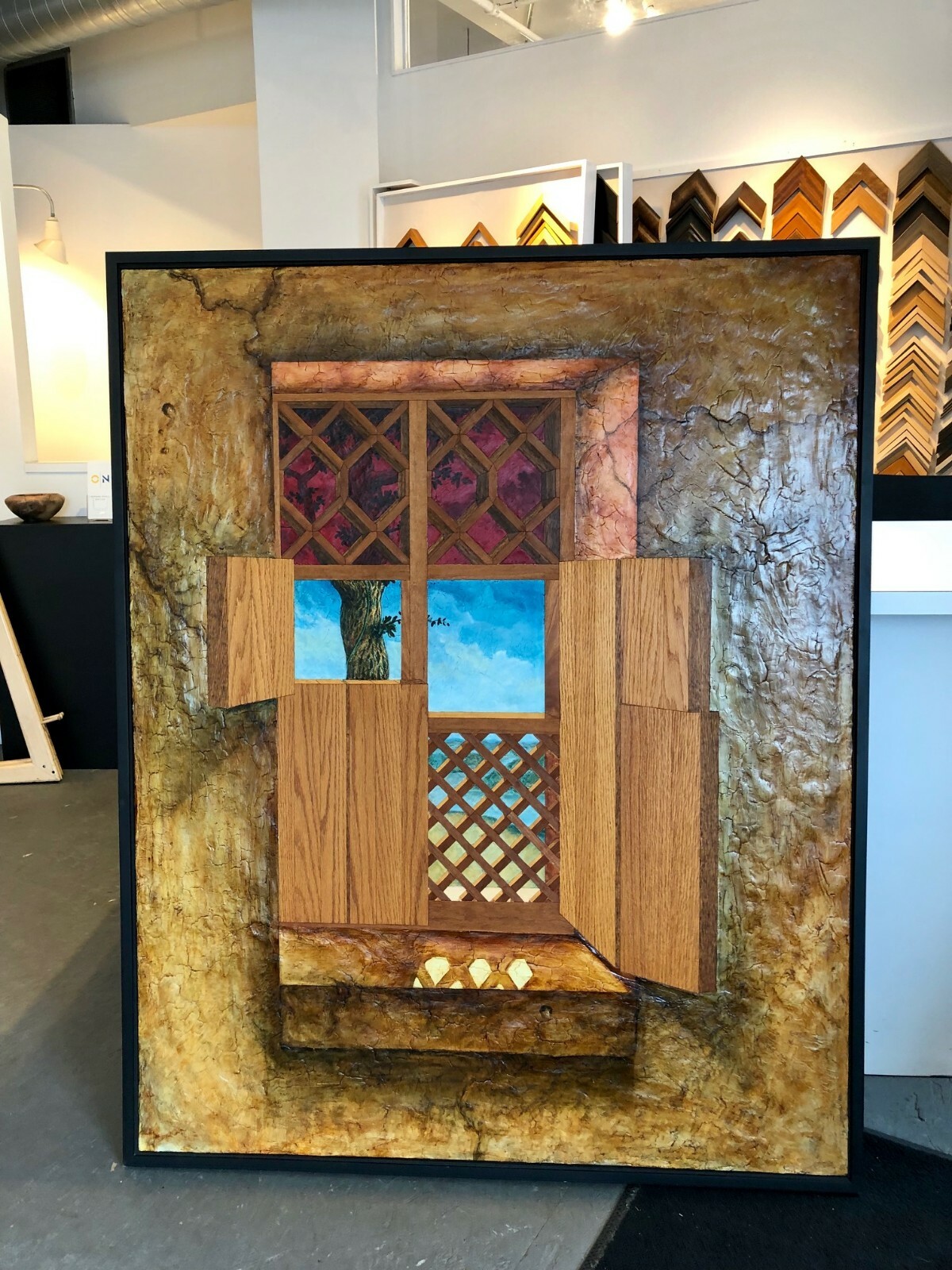 Minnesota Artist Ken Moylan Dutch Window Mixed Media on Board 1985 | eBay