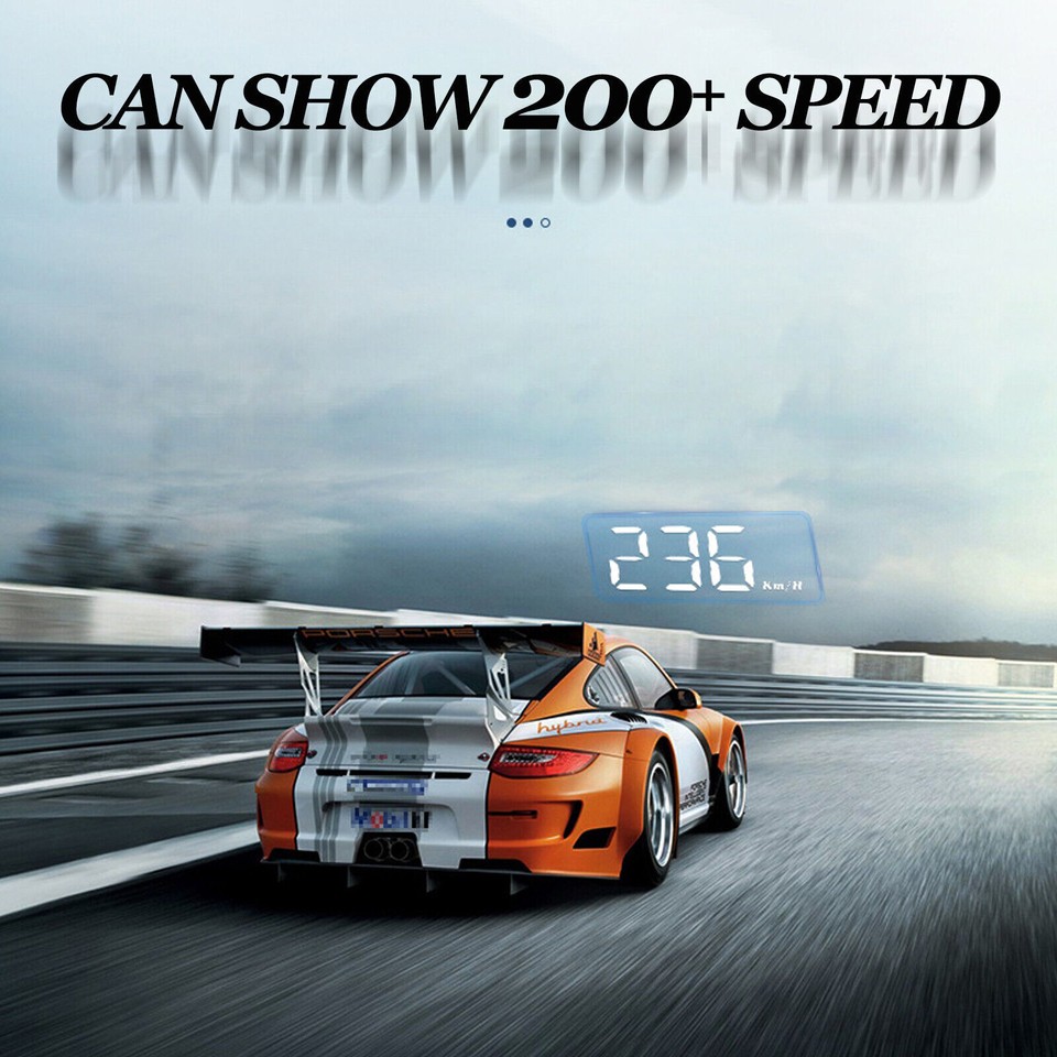 Car Glass HUD Digital Speedometer Projector Head Up Display OBD2 ...