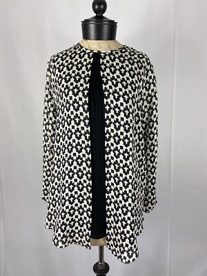 ETRO Size 44 Black Silk Long Sleeve Blouse | eBay