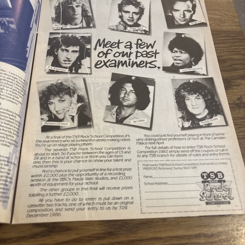 No 1 Magazine Sept 20, 1986 Hollywood beyond, A-ha Tour Poster, Madness ...