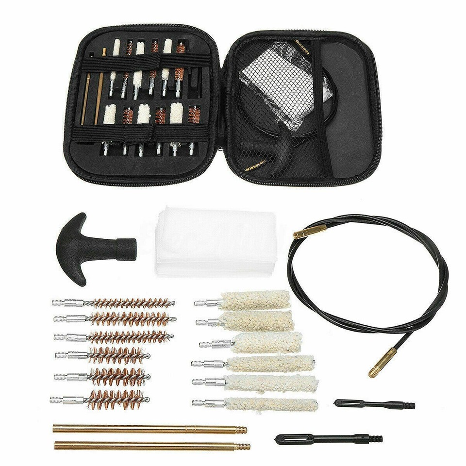 🔥68PCS Gun Cleaning Kit Pro Universal Pistol Rifle Shotgun Cleaner Set ...