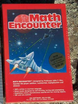 MATH ENCOUNTER Atari 400/800/XL/XE Cartridge NEW IN BOX | eBay