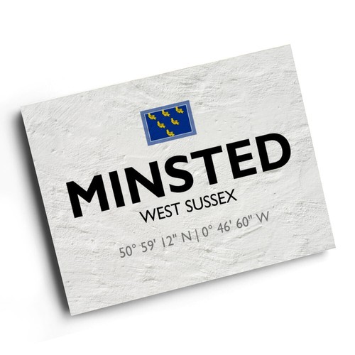 A3 PRINT - Minsted, West Sussex - Lat/Long SU8521 | eBay