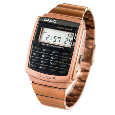 Gold Calculator Watch
