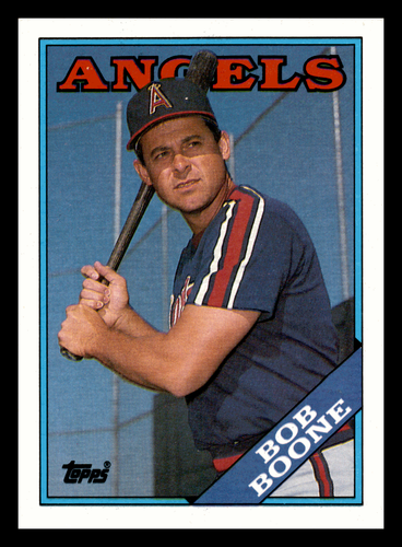 1988 Topps Bob Boone California Angels #498 NM-MINT | eBay