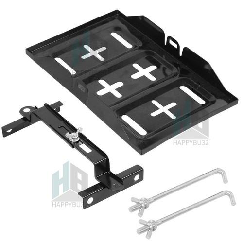 Universal Metal Car Battery Tray Holder Mount Adjustable Hold Down ...