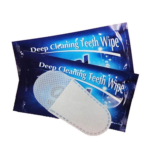 2000PCS Teeth Finger Wipes Deep Cleaning Teeth Whitening Brush Ups Mint ...