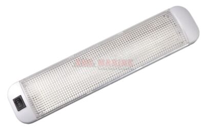 Marine LED Cabin Light Fluro Style 330mm L x 70mm W x 23mm H Boat ...
