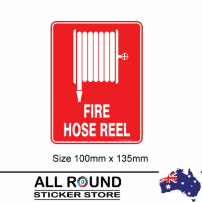4 x Fire Hose Reel Sticker sign popular ebay decal | eBay