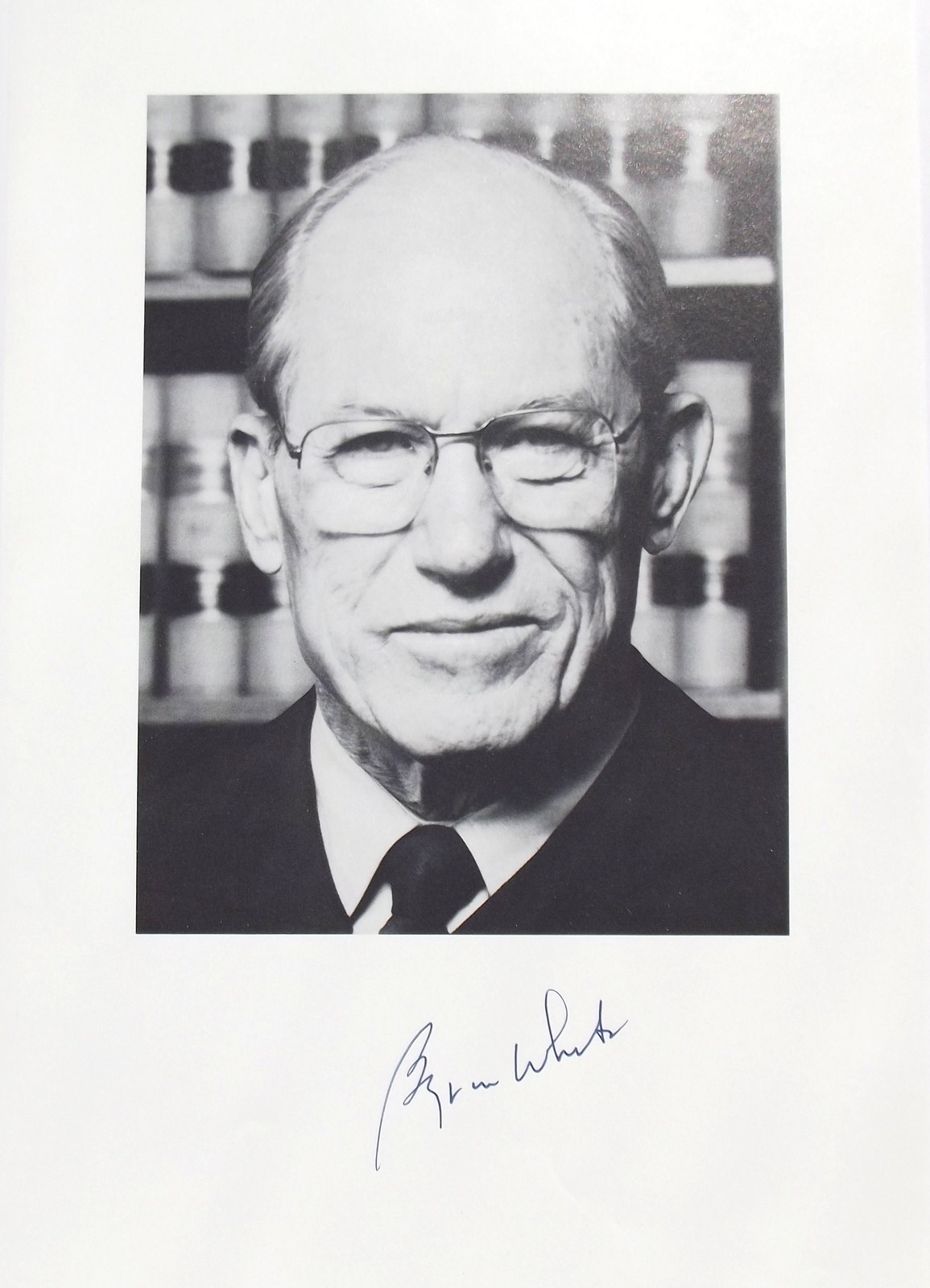 Associate Justice Byron White Signed Photo Appointed 1962 - 1993 ...