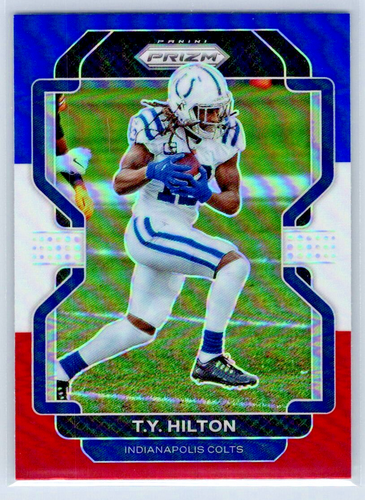 2021 Prizm Football - T.Y. Hilton - RED WHITE & BLUE - Indianapolis ...