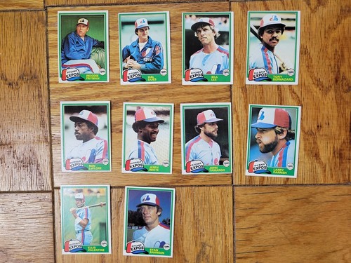 1981 TOPPS MONTREAL EXPOS BASEBALL CARD LOT MLB Ron LEFLORE | eBay