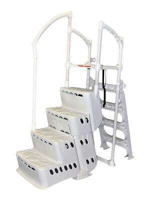 Innovaplas Biltmor Above Ground In-Pool Ladder Step Entry System w ...