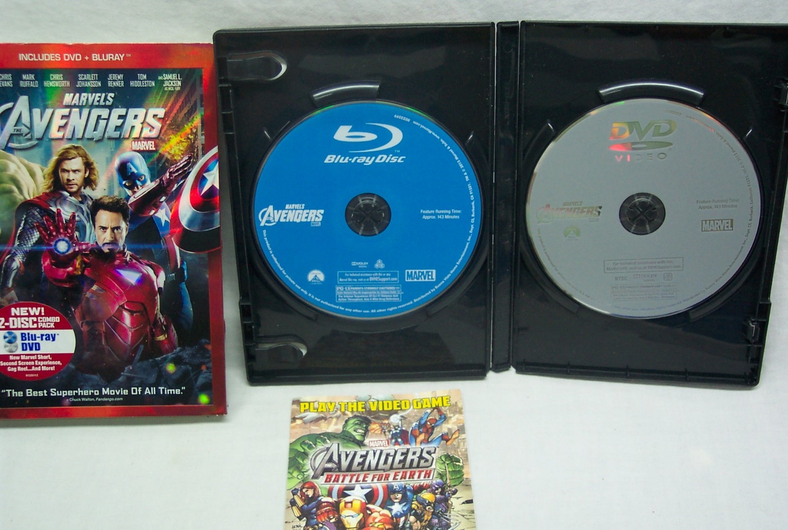 Marvel Comics THE AVENGERS BLU-RAY DVD Movie SET Original 786936826487 ...