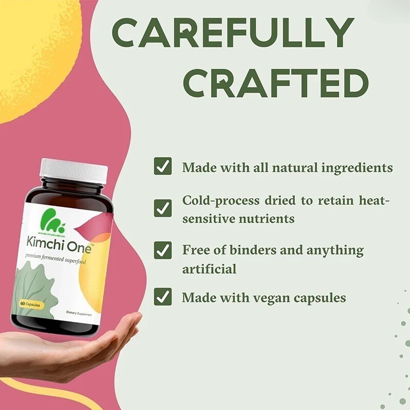 Kimchi Powder Capsules, Probiotics, Enzymes Supplements | UK | Fast ...