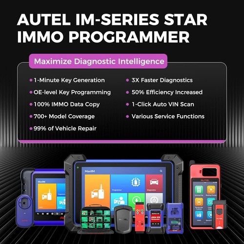 2025 Autel MaxiIM KM100 KM100E Key Fob Programming Tool Programmer ...