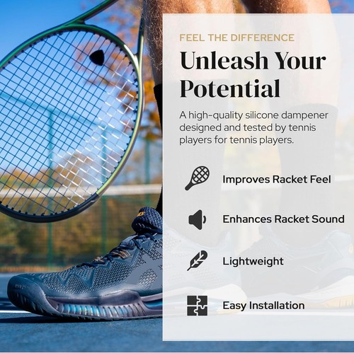 Tennis Dampener for Racket, Shock Absorber, Vibration Black | eBay