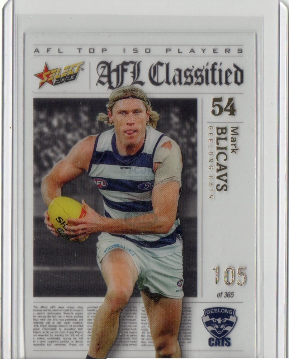 2023 SELECT AFL FOOTY STARS - CLASSIFIED - MARK BLICAVS GEELONG CATS ...