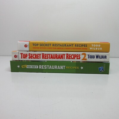 Lot of 3 Top Secret Restaurant Recipes Hardcover & Paperback Cookbooks | eBay