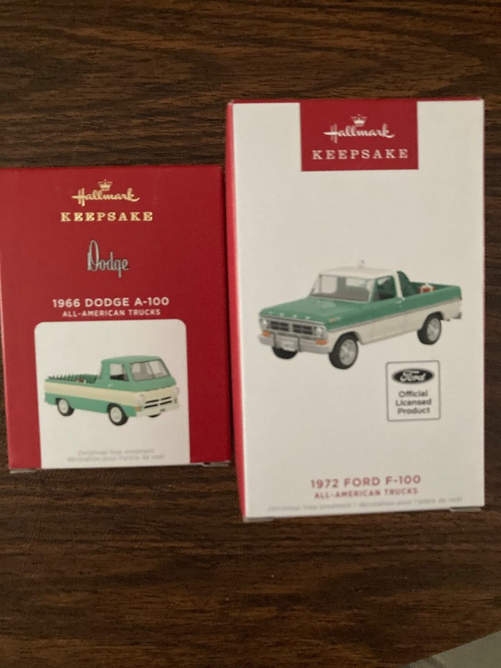 Hallmark ornaments complete series cars and trucks in original boxes ...