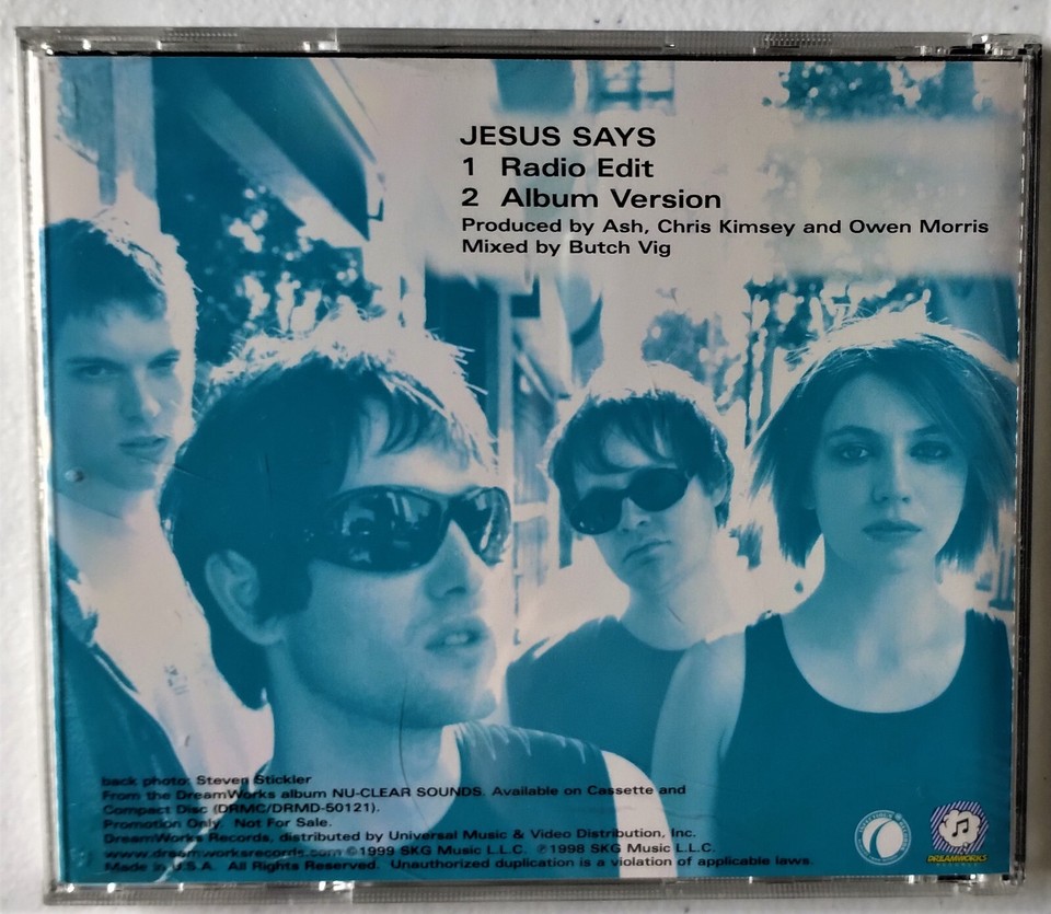 ASH - Jesus Says - CD Single - 7 remaining Collectors Editions to ...