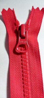 22 cm red closed end zip - pull Dulon S4 | eBay UK