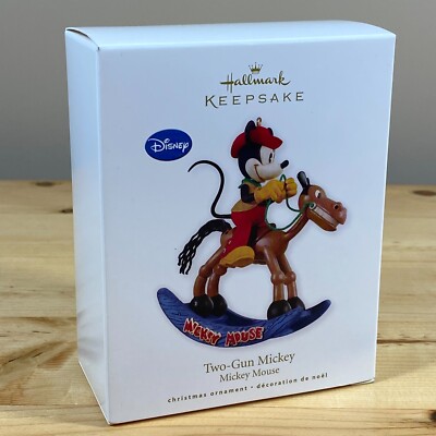 Hallmark 2010 TWO-GUN MICKEY Disney Mickey Mouse Keepsake Ornament ...