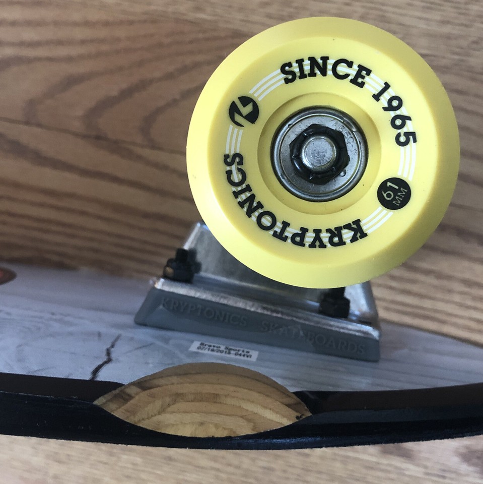 Kryptonics Wood Deck Skateboard 27” x 8-1/2”• BRAVO SPORTS • 044VI 7/19 ...