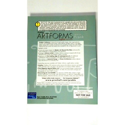 Prebles' Artforms : An Introduction to the Visual Arts by Duane Preble, Patrick Frank and Sarah ...