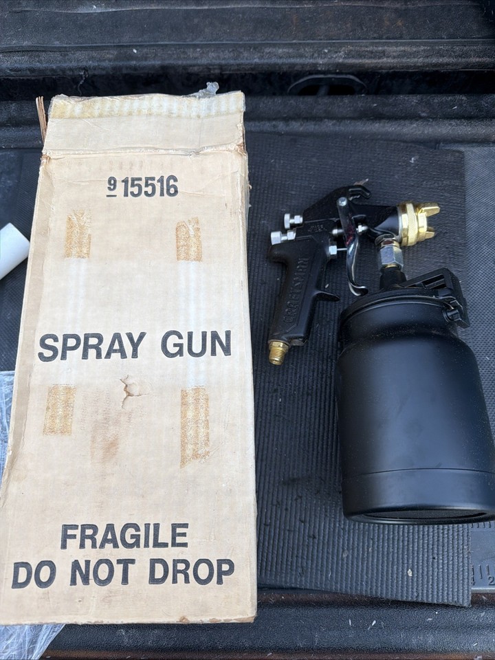 Very Rare Sears Craftsman USA Nos Air Paint Spray Gun Black Gold 15516 ...