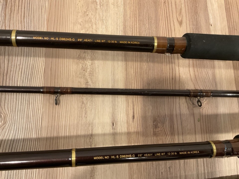 2Pcs Daiwa Heartland-S with P 2Pcs Penn 209 Level Wind Combo Rods/Reels ...