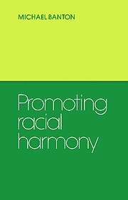 NEW BOOK Promoting Racial Harmony by Michael Banton (1985 ...