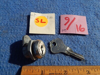 1950s Arcade Game Lock & Key ~ 9/16 inch - Independent Lock with key LB ...