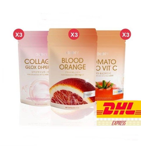 Glory Drip skin X3 Vitamin extract blood orange & Collagen & vitamin C ...