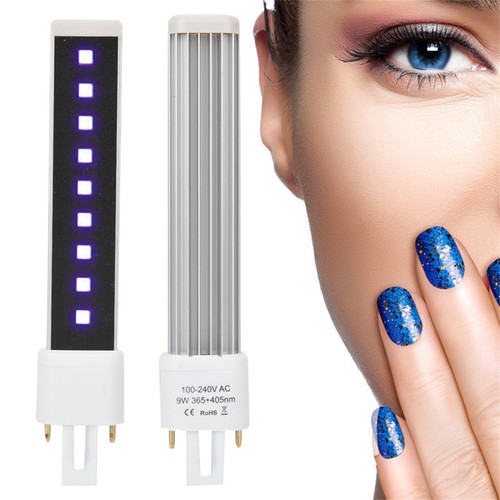 365+405nm Nail Tool LED Light Bulb For Dryers Lamp Art Gel Polish ...